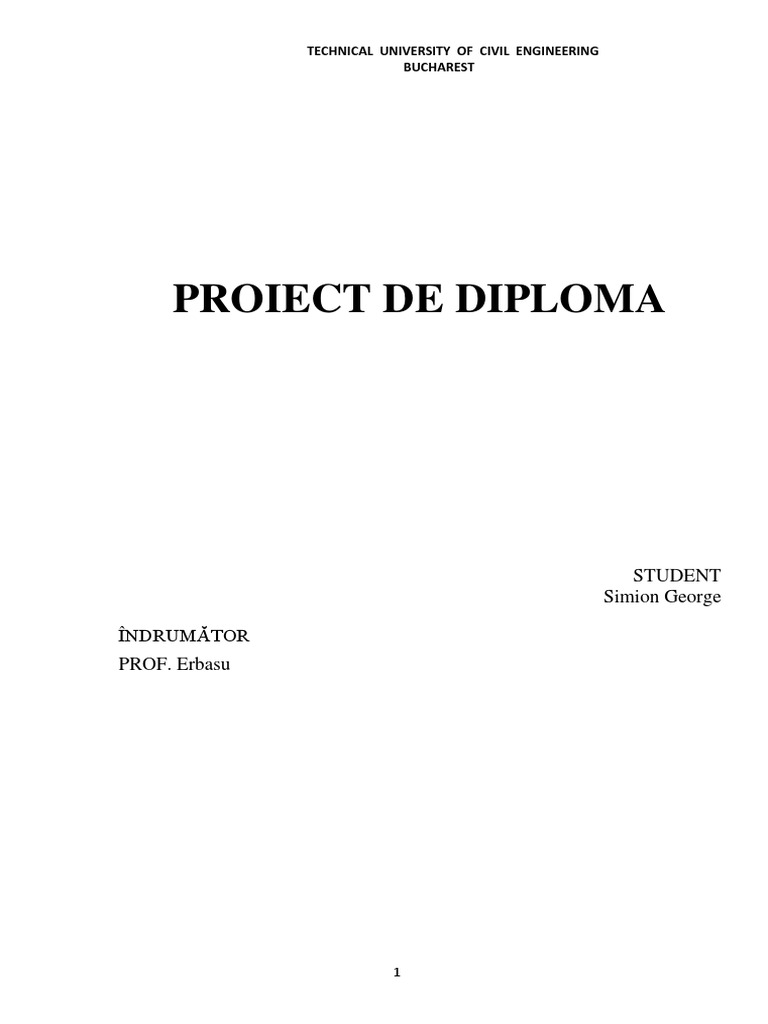Proiect Licenta ROMANA | PDF