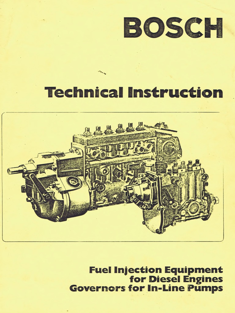 Governors For Inline Injection Pumps PDF | PDF | Diesel Engine | Throttle