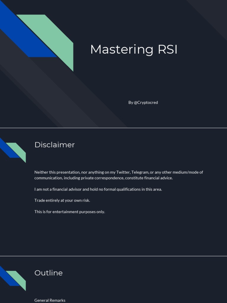 Mastering RSI: by @cryptocred | PDF | Business