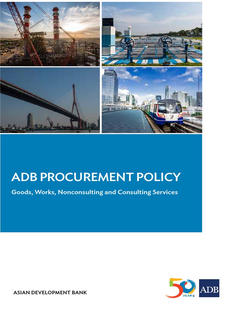 Adb Procurement Policy | PDF | Asian Development Bank | Procurement