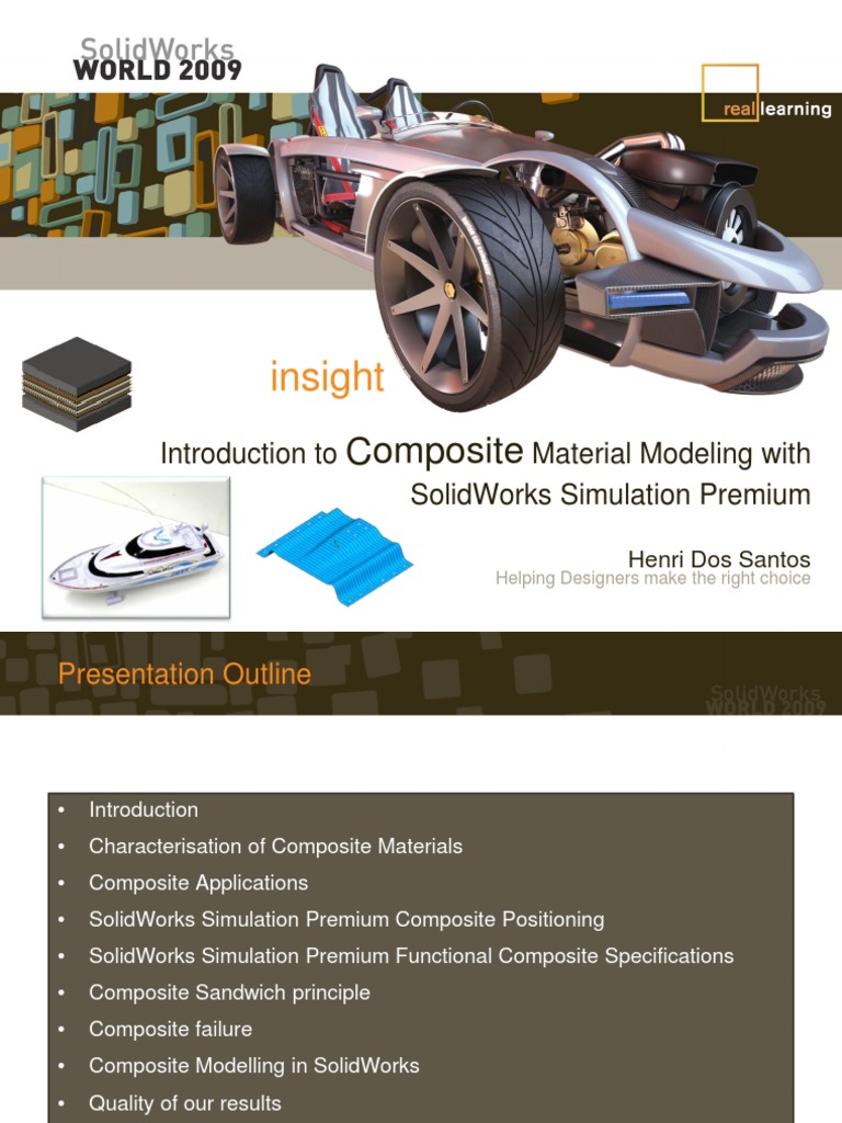Composite Modeling in SolidWorks Simulation | PDF | Composite Material ...