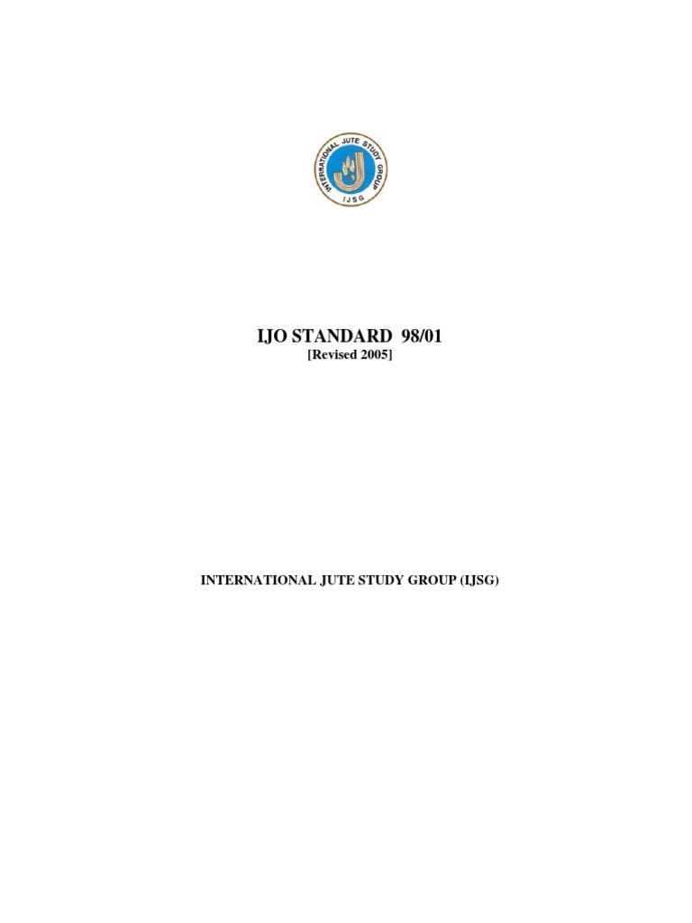 IJO Standard 98-01 (Revised 2005) Final Version PDF | PDF | Wool Bale ...