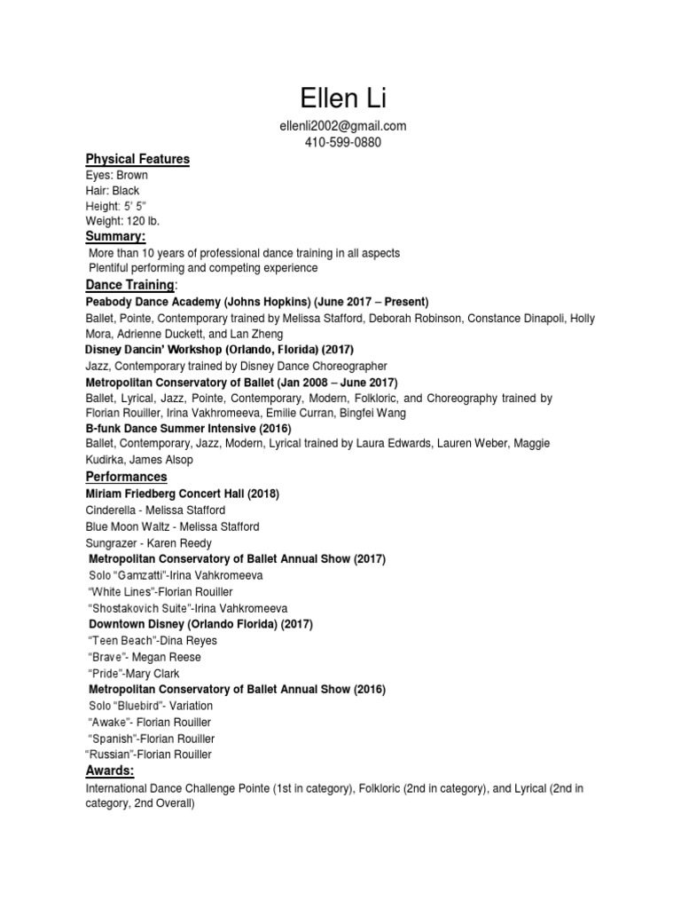 Resume 2018-19 | PDF