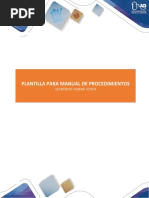 Plantilla Manual de Procedimientos | PDF | Barreras no arancelarias al comercio | Información