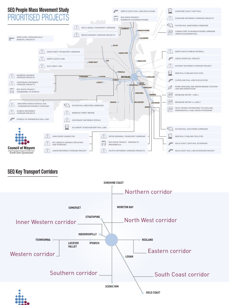 SEQ People Mass Movement Study - Project Map | PDF