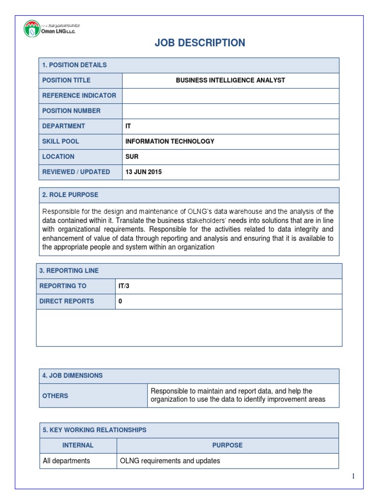 Business Intelligence Analyst | PDF | Business Intelligence | Data Analysis