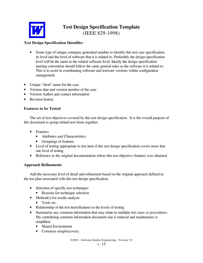 sqe-test-design-specification-template-software-quality