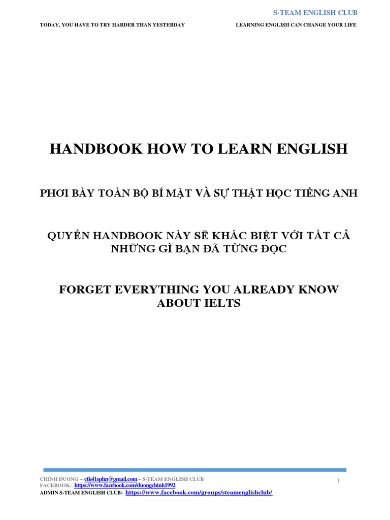 How To Learn English | PDF
