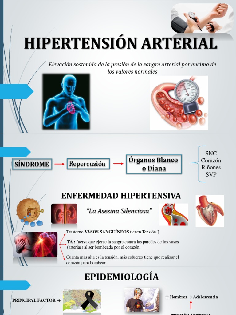Hta Exposicion Pdf Hipertensión Presión Sanguínea