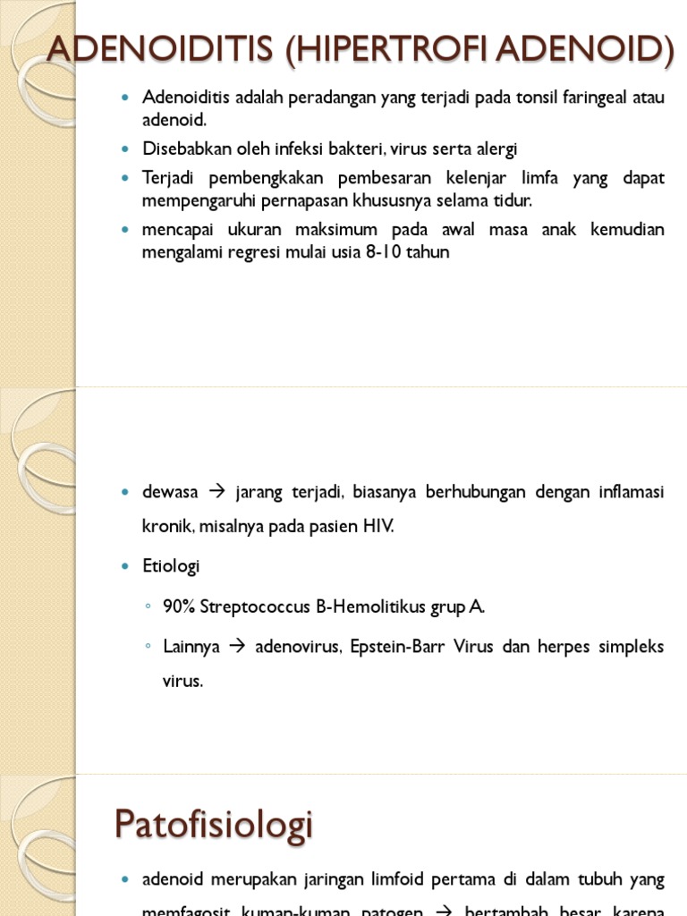 Adenoiditis pada Anak dan Dewasa | PDF