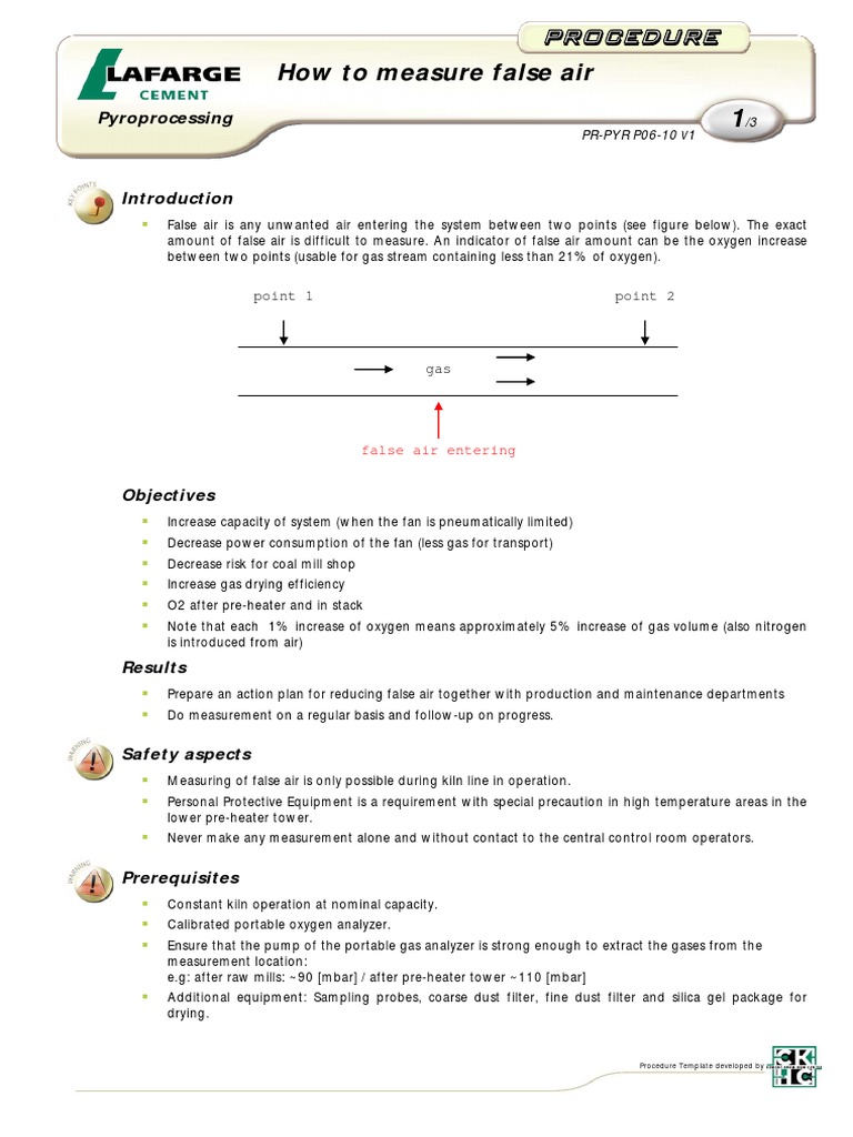How To Measure False Air PDF | PDF | Atmosphere Of Earth | Gases