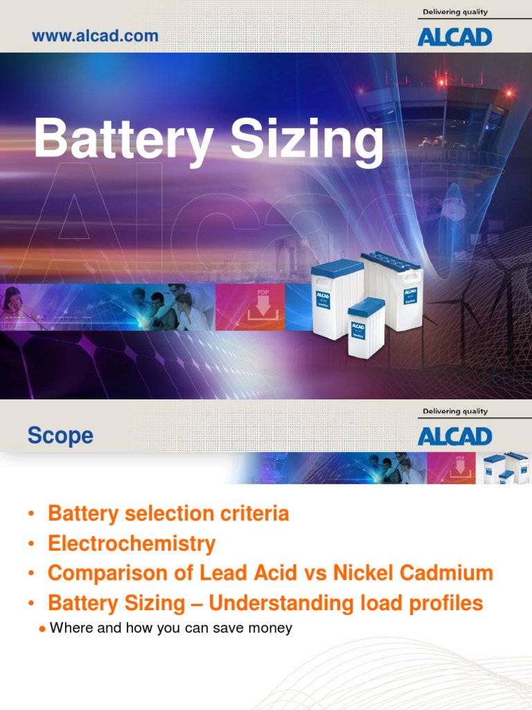 DC Battery Bank Sizing PDF | PDF | Battery Charger | Electrical Equipment