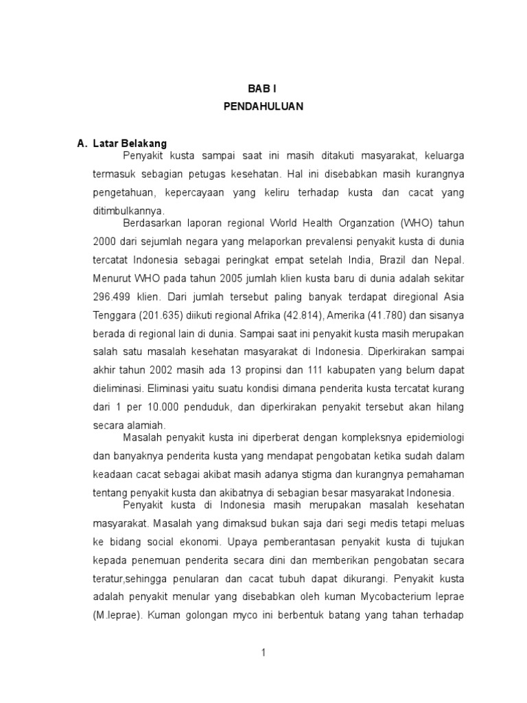 Panduan Program Kusta | PDF