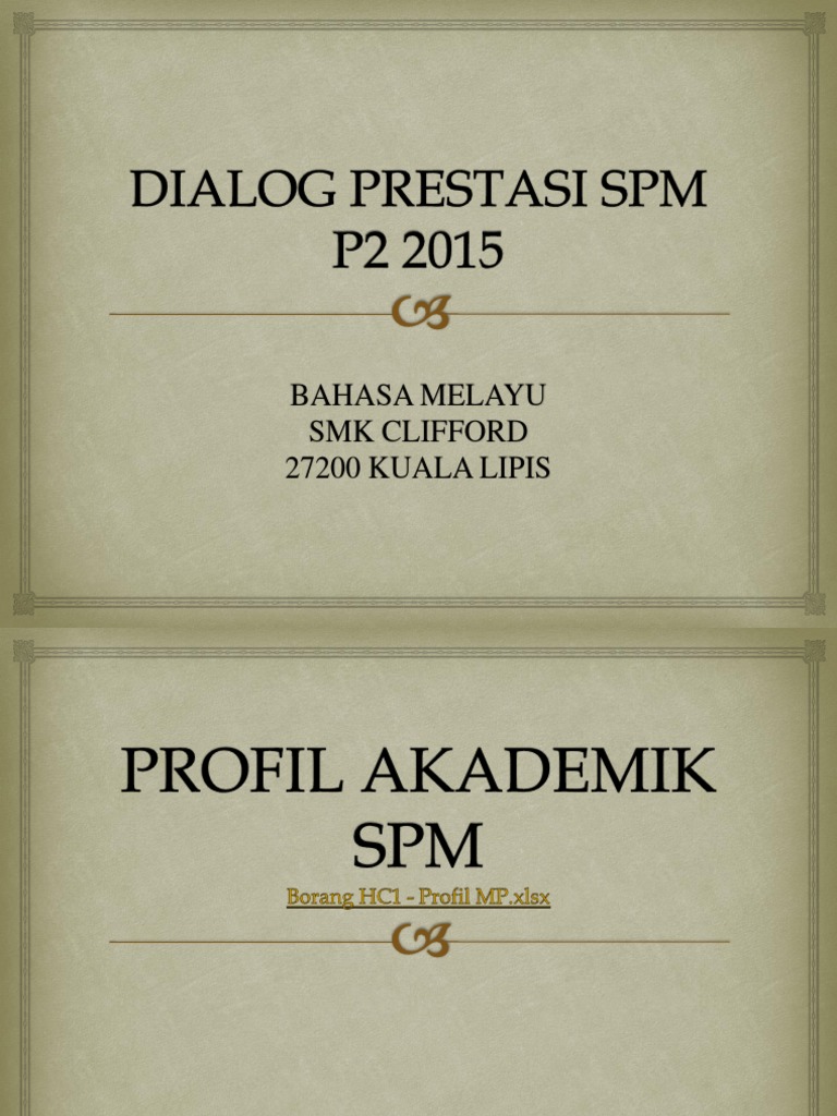 Dialog Prestasi SPM Contohpptx | PDF