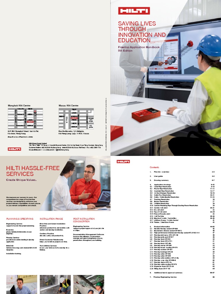 Hilti Firestop Application Handbook 2017 A4 14 | PDF | Building ...