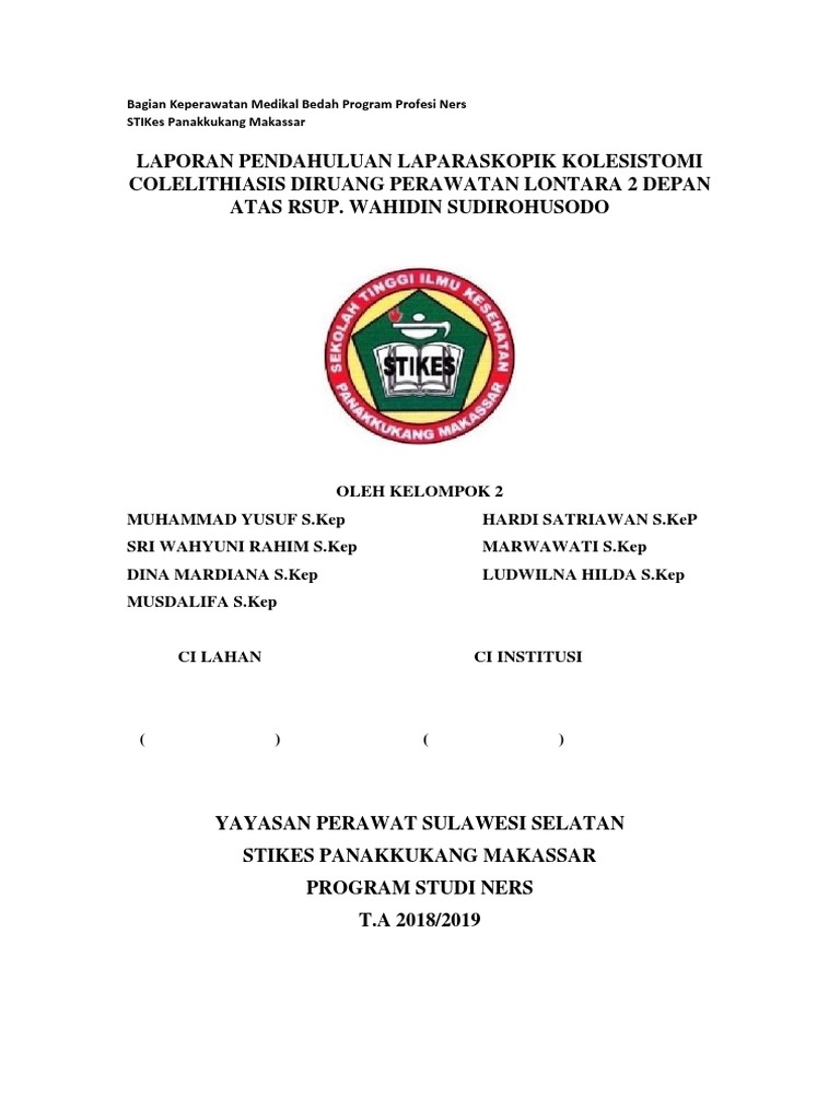 Asuhan Keperawatan Klien dengan Laparoscopy Cholelithiasis | PDF
