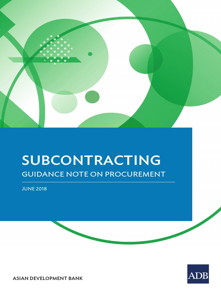 Adb Sub-Contracting System | Download Free PDF | Construction Bidding ...