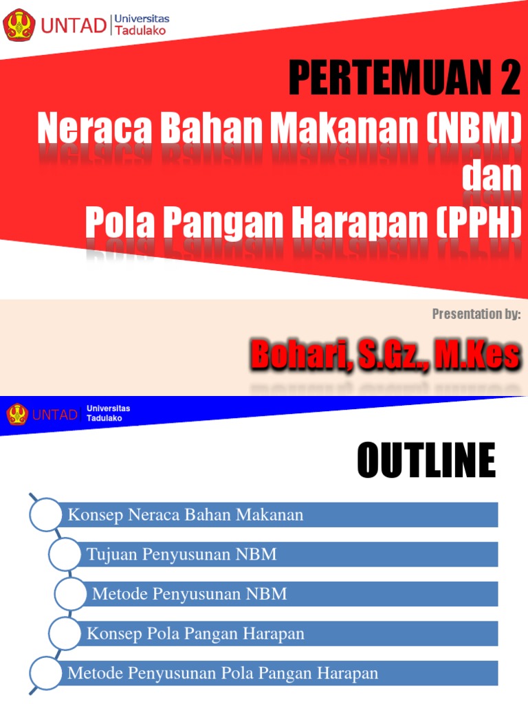 PSG - Pertemuan 2 - Neraca Bahan Makanan Dan PPH | PDF