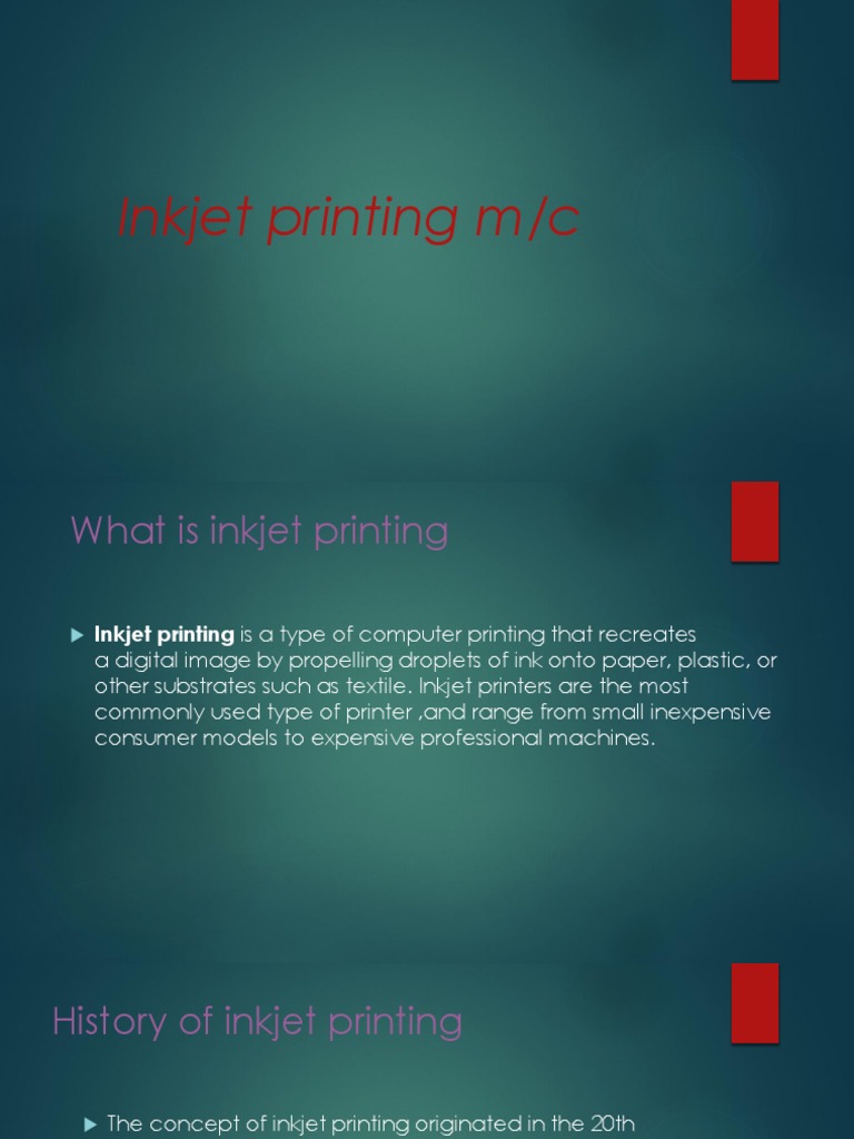 Inkjet Printing | PDF