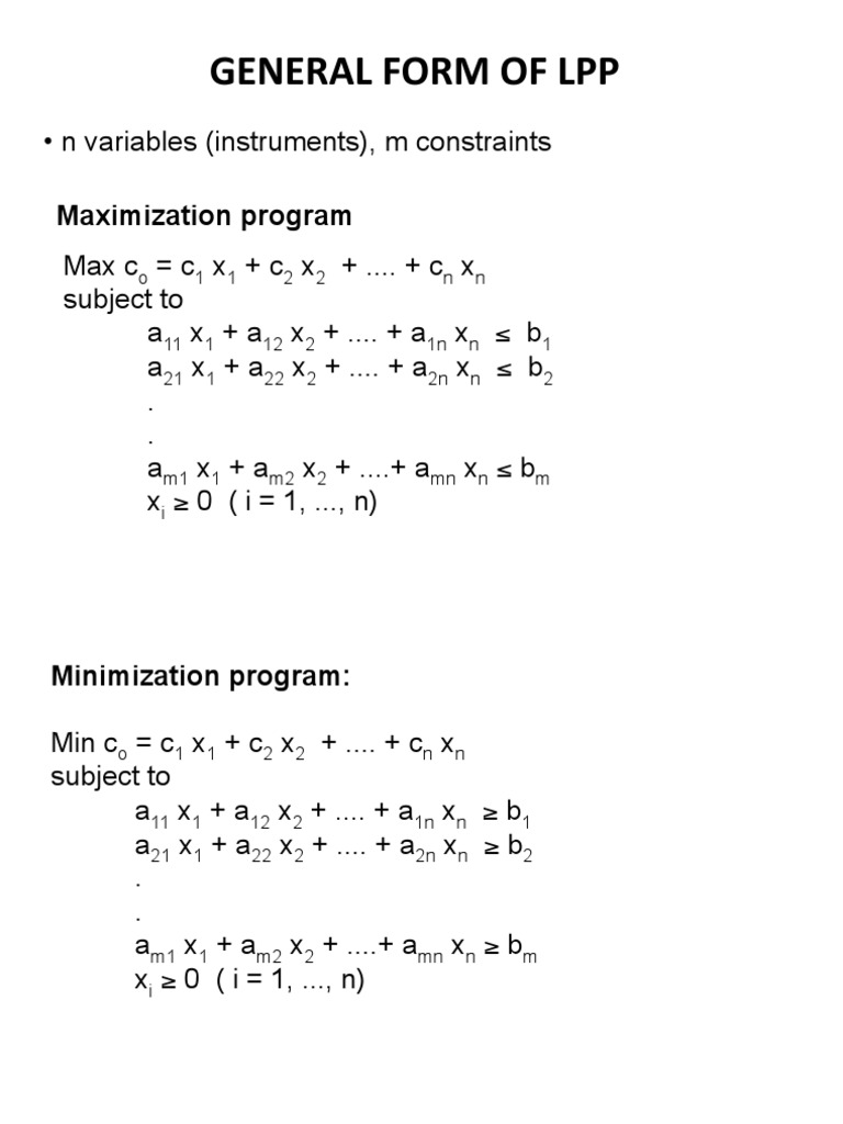 Managerial Decision Making and Mathematical Optimization Problems ...