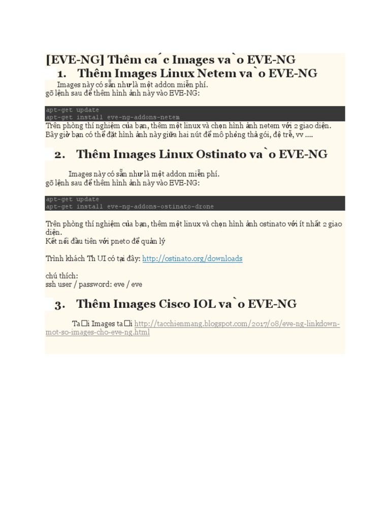 Eve-Ng Install Os Image | PDF