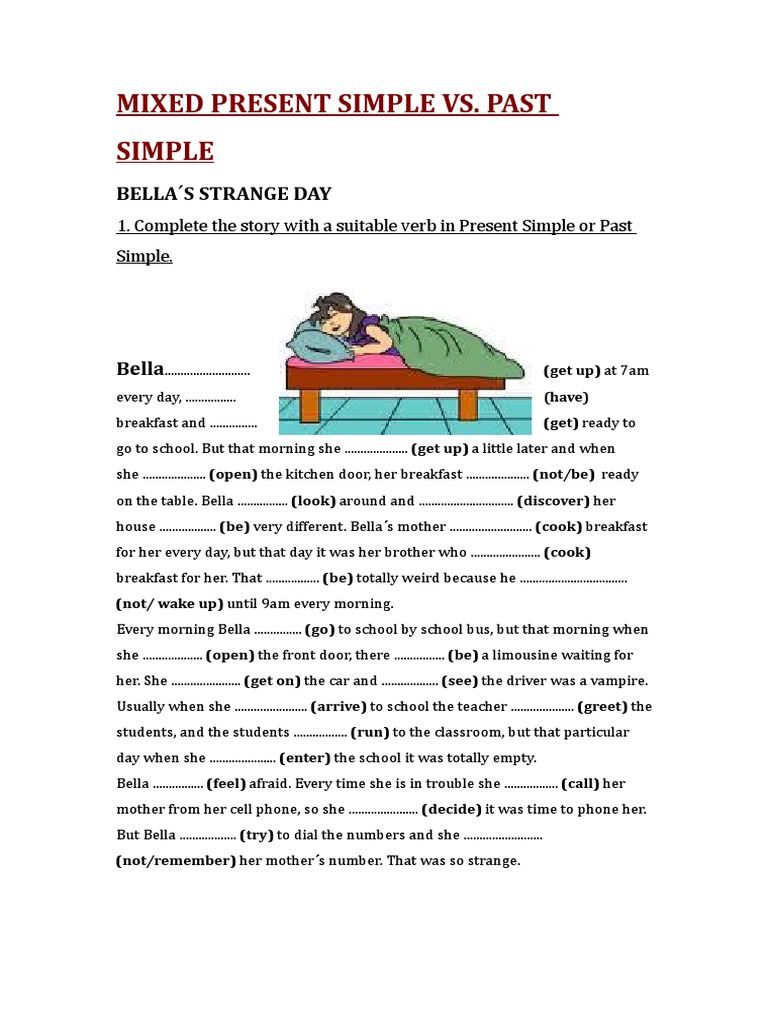 6 Present Simple Vs Past Simple | PDF