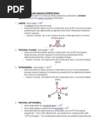 AXE Molecular Geometry Tables | PDF | Chemistry | Atomic