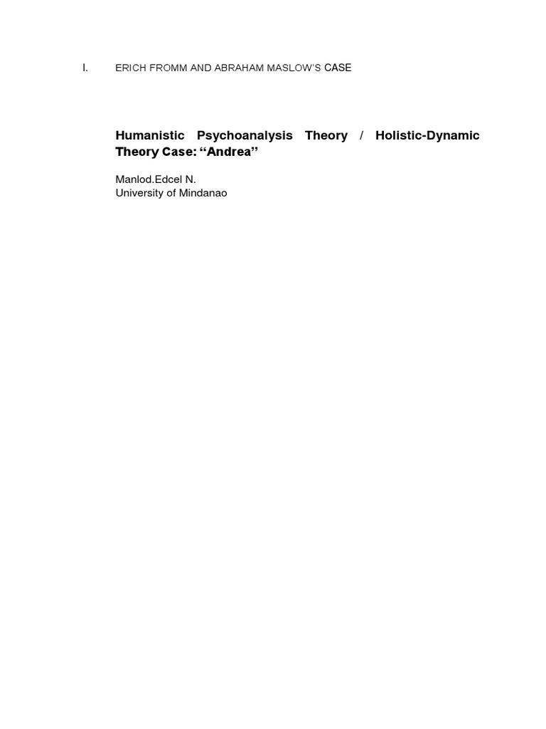 From Maslow | PDF | Philosophical Theories | Action (Philosophy)