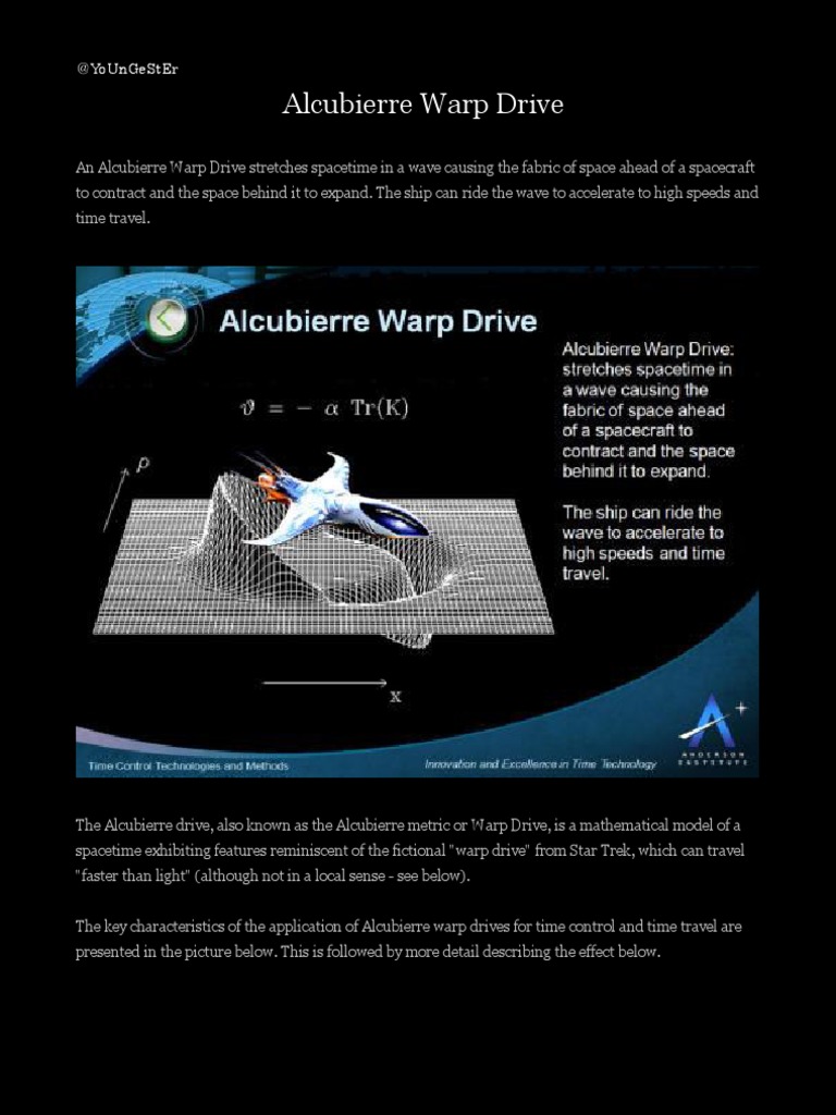 Alcubierre Warp Drive | PDF | Theories Of Gravitation | Space