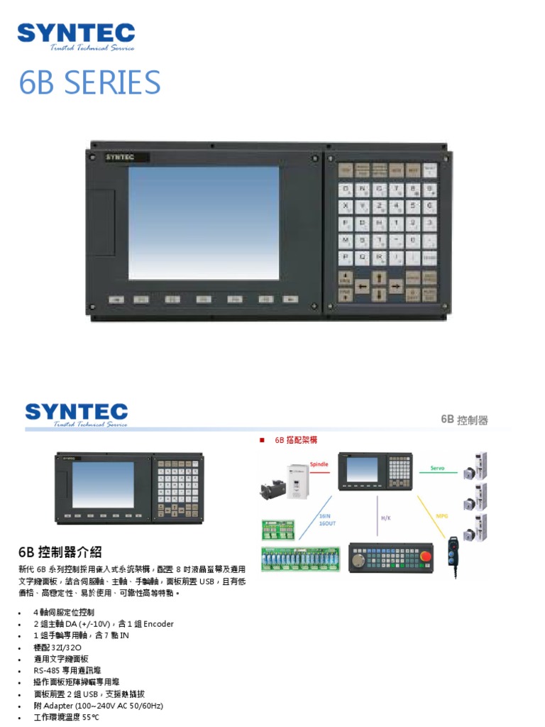 Syntec 6MB Control System Instruction | PDF