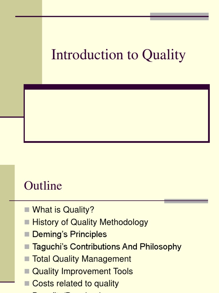 Understanding Quality Management Principles | PDF | Quality Management ...