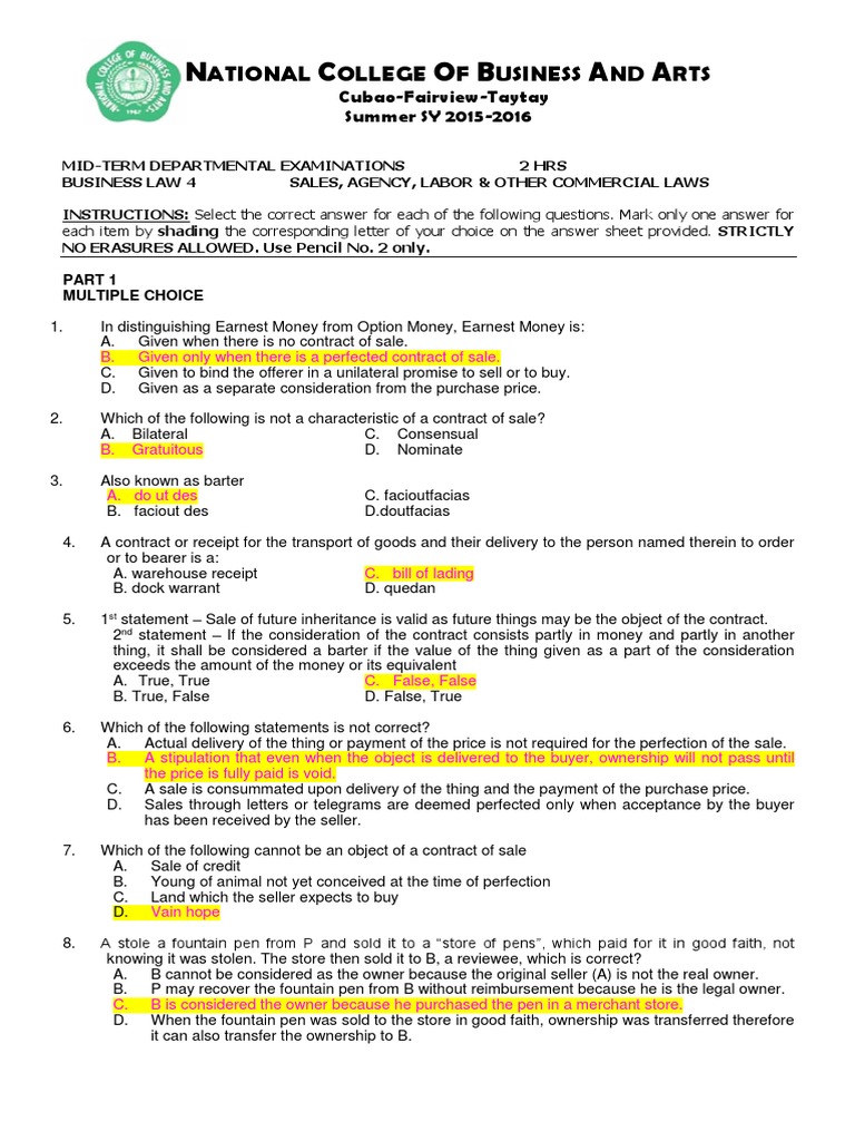 Fsdfds | PDF | Law Of Agency | Sales