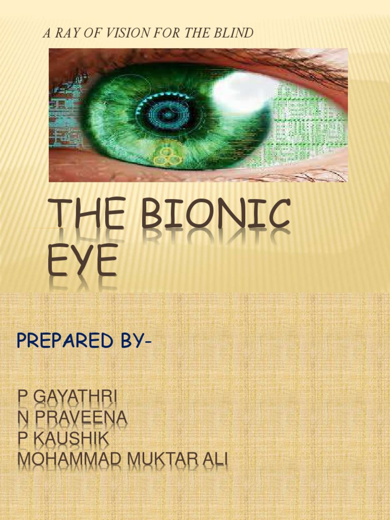 A Ray of Vision For The Blind | PDF | Visual Impairment | Retina