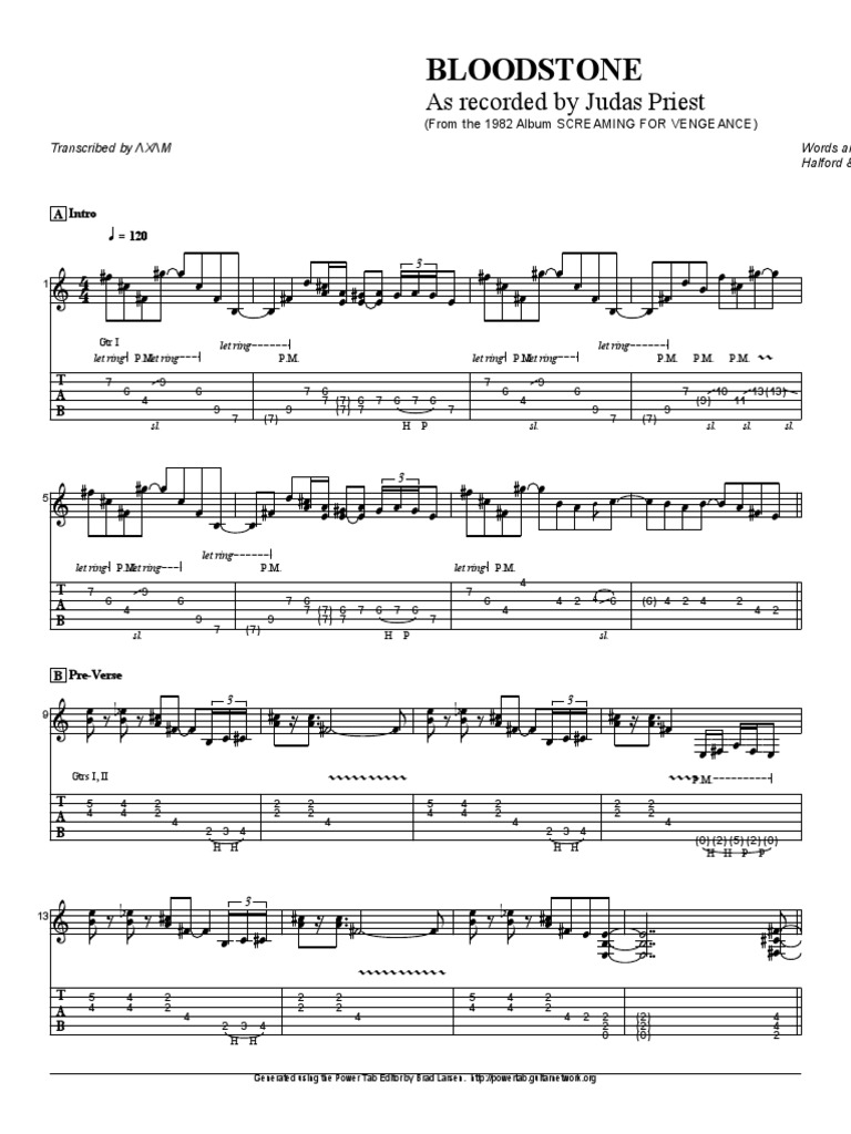 Judas Priest - Bloodstone | PDF | Rock Albums | Recorded Music