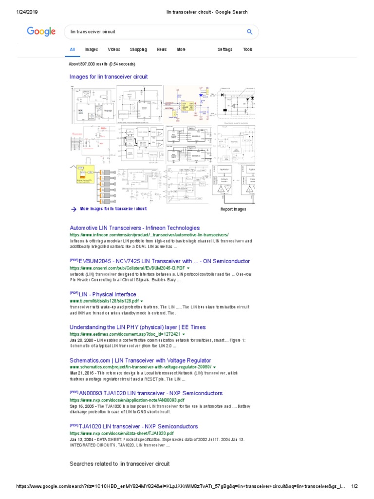 Lin Transceiver Circuit - Google Search | PDF | Physical Layer ...