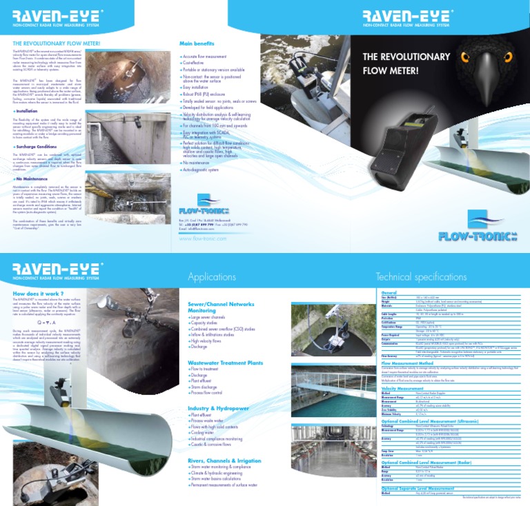 2015 - Raven-Eye Brochure en | PDF | Flow Measurement | Radar