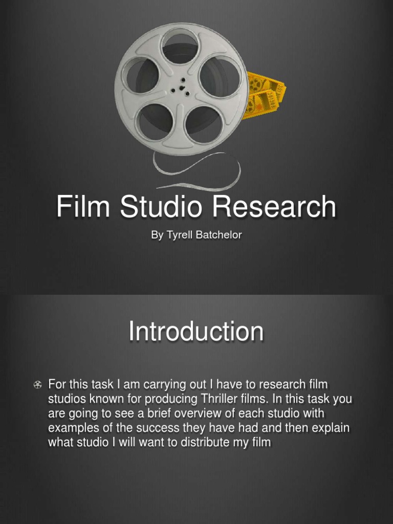 Film Studio Research | PDF | Leisure