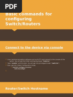 Cisco Commands | PDF | Ip Address | Router (Computing)