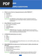 SAFe POPM Exam Sample Questions | PDF | Scrum (Software Development) | Business