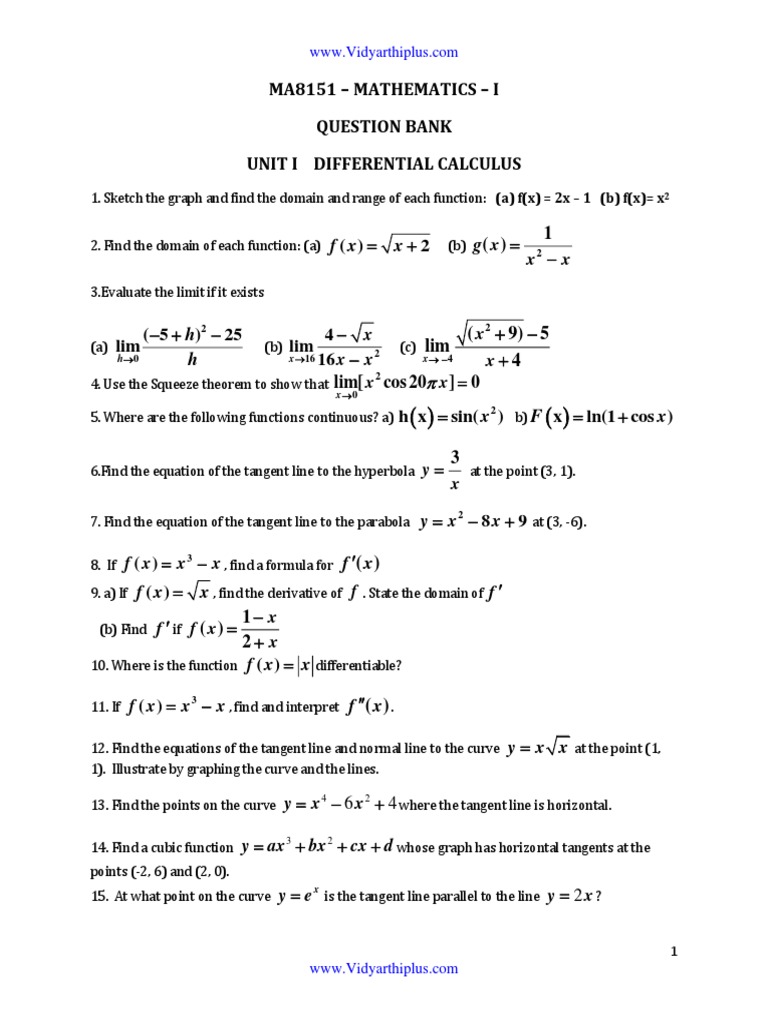 Aerodynamics I Anna University Questions | PDF | Tangent | Area