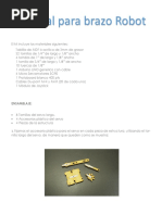 Brazo Robotico Simulacion Arduino | PDF