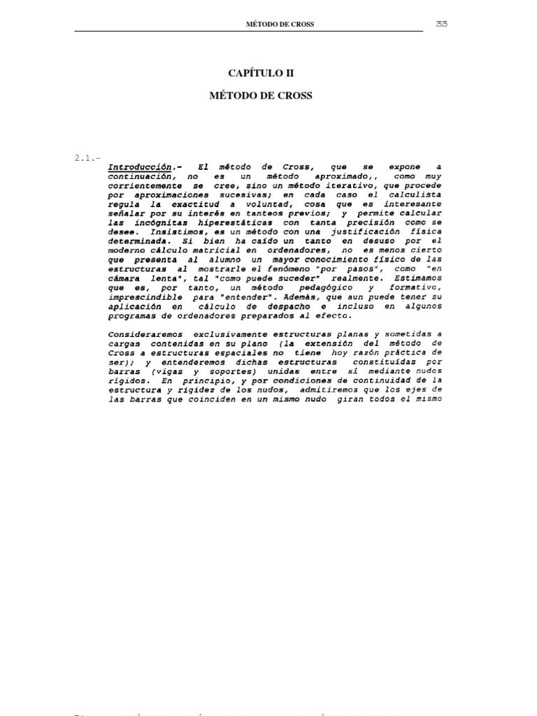 Metodo de Cross | PDF | Análisis estructural | Algoritmos