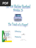 Module 1, Machine Shorthand | PDF | Shorthand | Computer Keyboard
