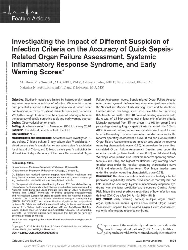 Cart Cardiac Arrest Risk Triage | Download Free PDF | Sepsis ...