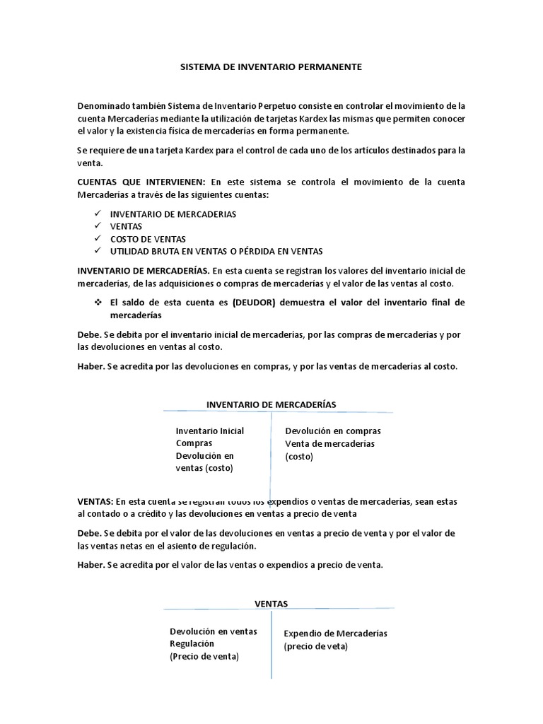 Sistema de Inventario Permanente Mabe 2 | Factura | Contabilidad