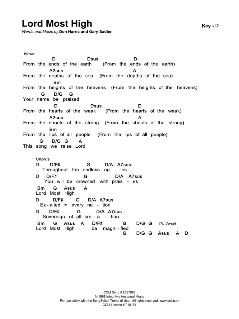 Lord Most High | PDF
