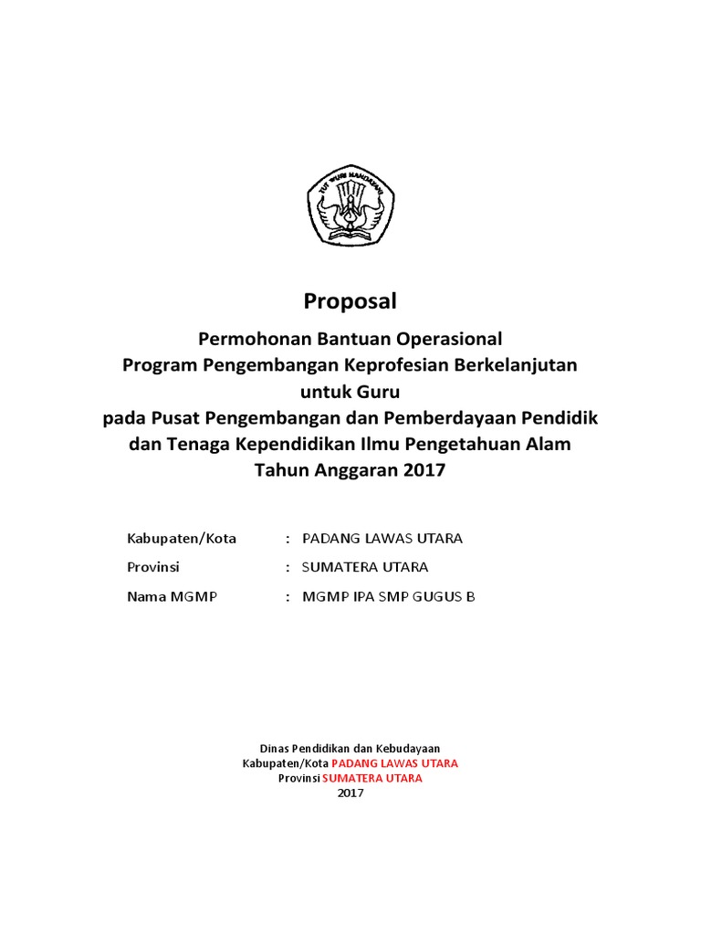 Template Proposal MGMP | PDF