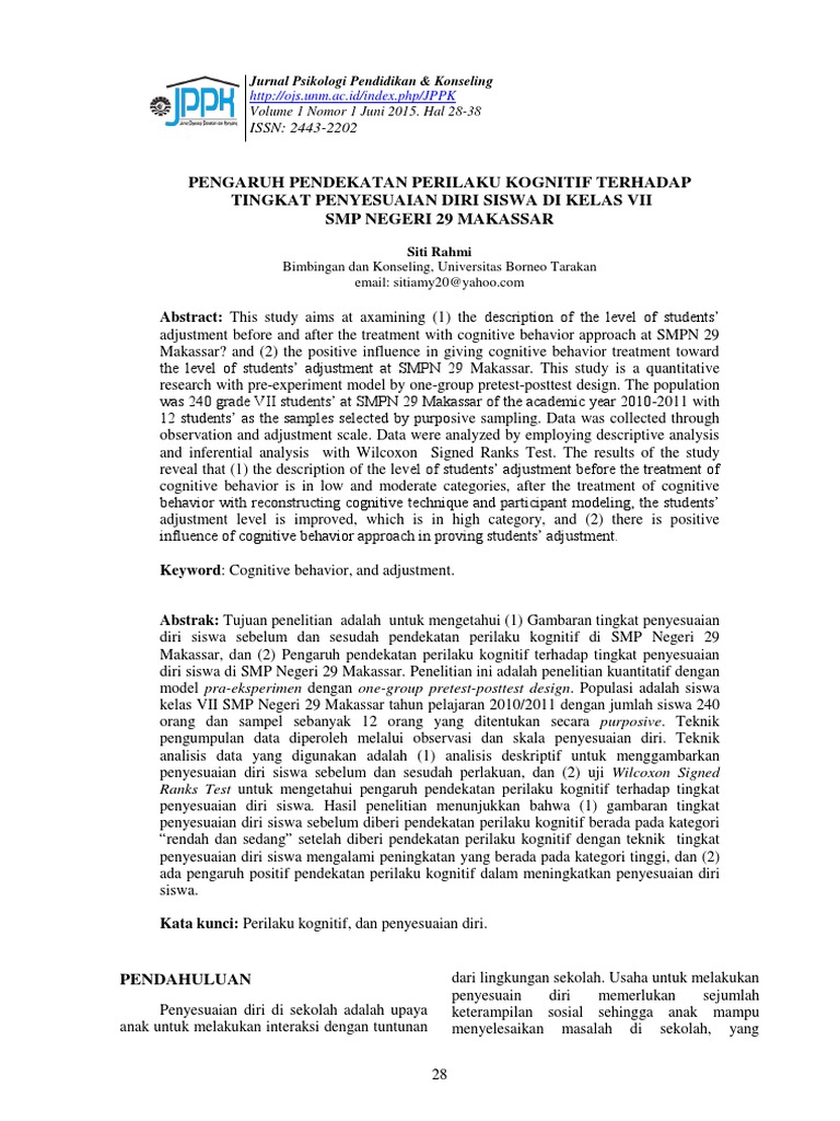 Pengaruh-Pendekatan-Perilaku-Kognitif New PDF | PDF