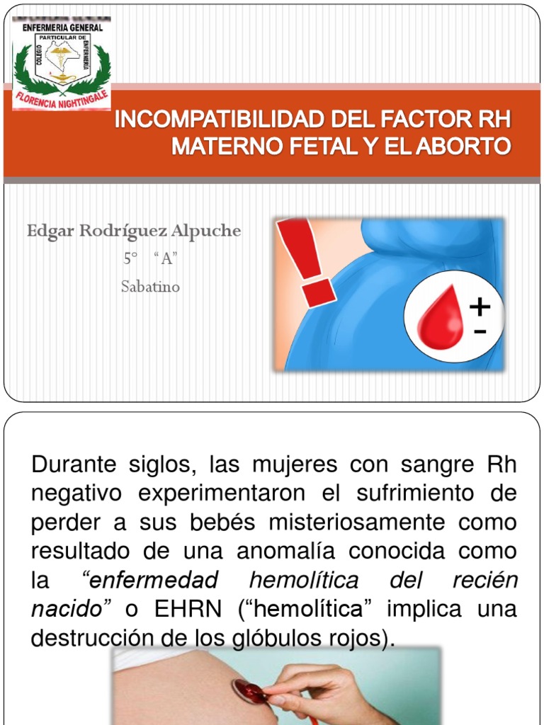 Incompatibilidad con el factor RH | Especialidades Medicas | Medicina ...