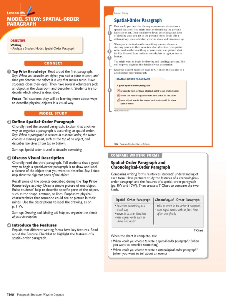 Model Spatial Order Paragraph | PDF | Vocabulary | Attention